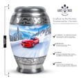 VALERASH Car Cremation Urns for Adult Ashes Women - Large Blue Memorial ...