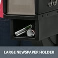 Step2 MailMaster Hudson Mailbox | Black Mailbox with Newspaper Holder ...