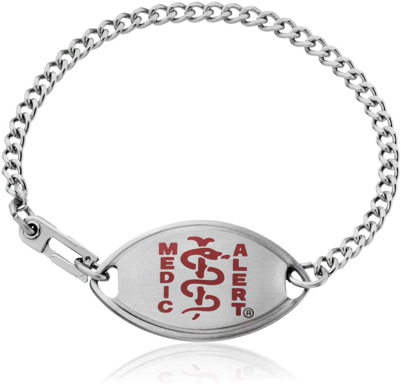 MedicAlert Foundation Classic Medical Alert ID Bracelet, Red, 5 Inches ...