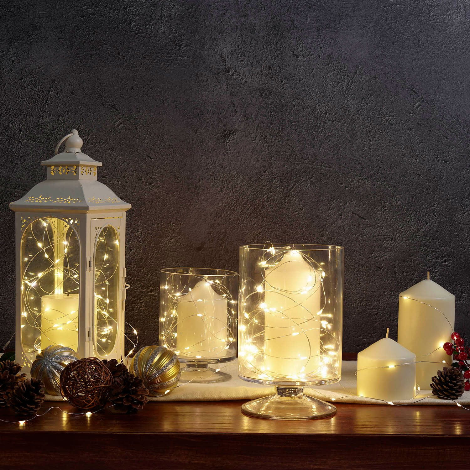 Member's Mark 60ct LED Micro Wire Lights, 19.5' Lighted Length, Set of ...