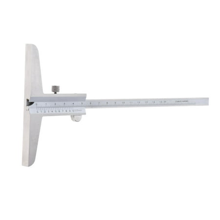 Vernier Depth Gauge 0-150mm Stainless Depth Vernier Caliper Measuring ...
