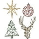 Sizzix Thinlits Die Set 4PK Geo Christmas by Tim Holtz - Walmart.com