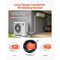 50ft Mini Split AC Line Set 1/4 Inch and 1/2 Inch OD Copper Tubing with ...