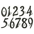 Hy-Ko 4 Inch House Address Number 0, Black Textured Plastic, Includes ...