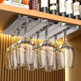HSAPOW-2 Pcs Wine Glass Holder,Stemware Rack Punch-free Hanging Under ...