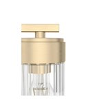 Hunter Gatz 22.25 in. 3-Light Alturas Gold Vanity Light with Ribbed ...