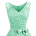 Market In The Box Women Floral Lace V Neck Sleeveless Bridemaid Party ...