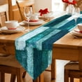 Abstract Geometric Table Runner Linen Burlap Table Runner 72 Inches ...