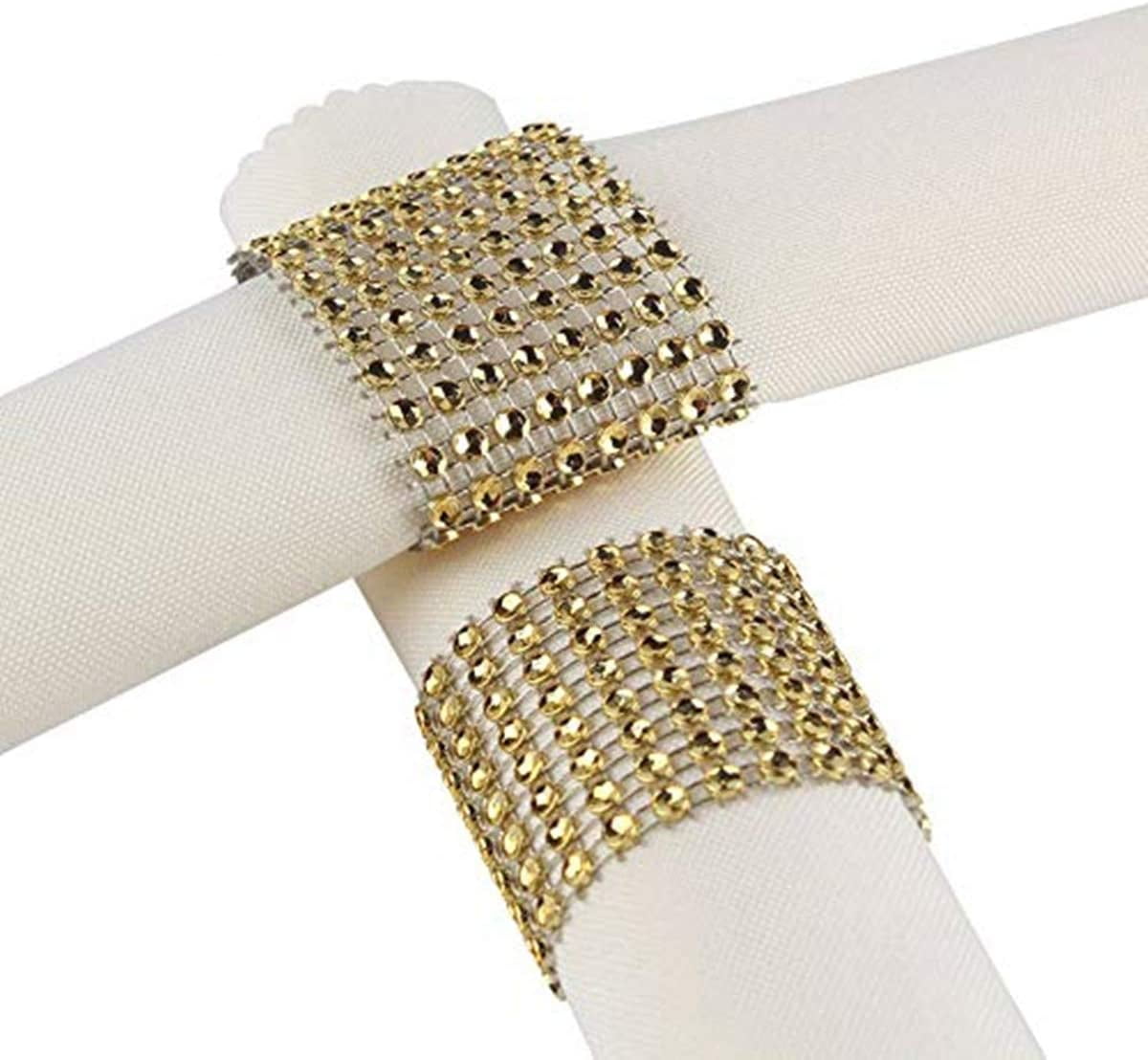 50pcs Plastic Napkin Rings Hotel Wedding Chair Sash Napkin Rings for ...