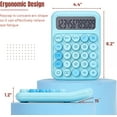 Mr. Pen- Mechanical Switch Calculator, 12 Digits, Large LCD Display, Blue Calculator Big Buttons ...