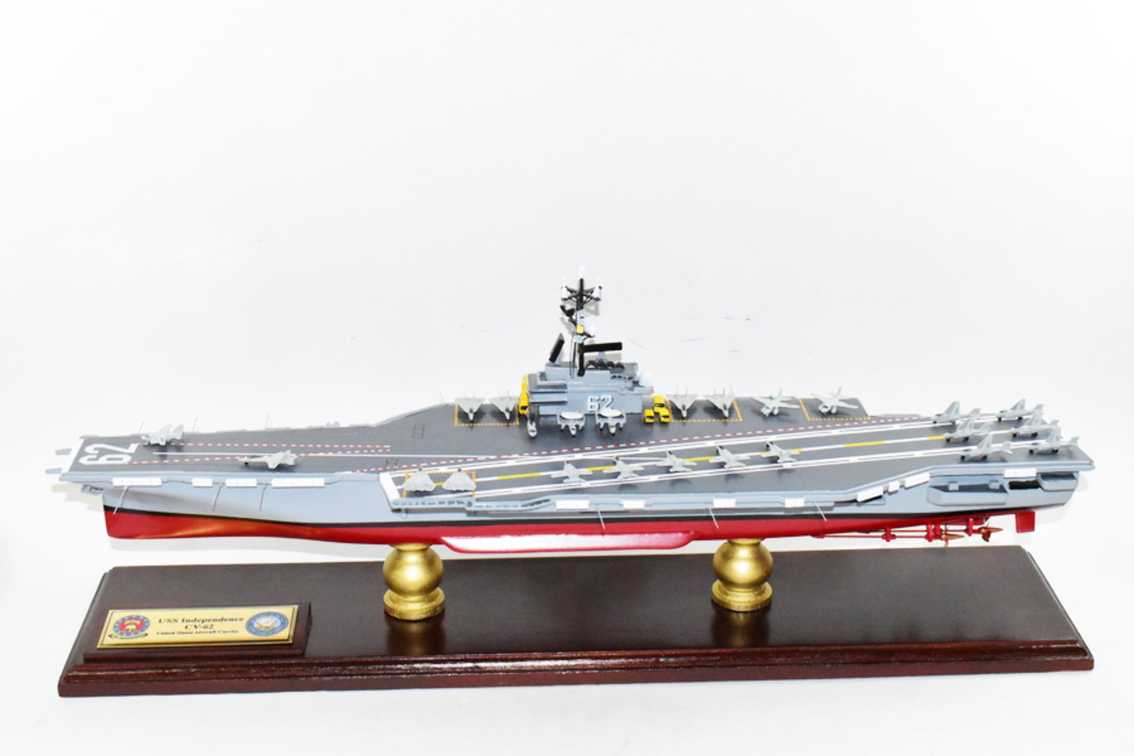 USS Independence CV-62 Aircraft Carrier Model,Navy,Scale Model,Mahogany ...