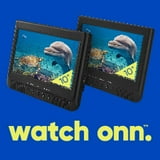 onn. 10" Dual Screen DVD Player with Digital Panel, Black - Walmart.com