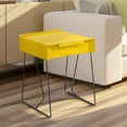 Furniture of America Omer Modern 18-inch Metal 1-Drawer Side Table by ...