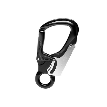 35KN Safety Snap Hook Clip Rock Lock Hook Climbing Abseiling Ring ...
