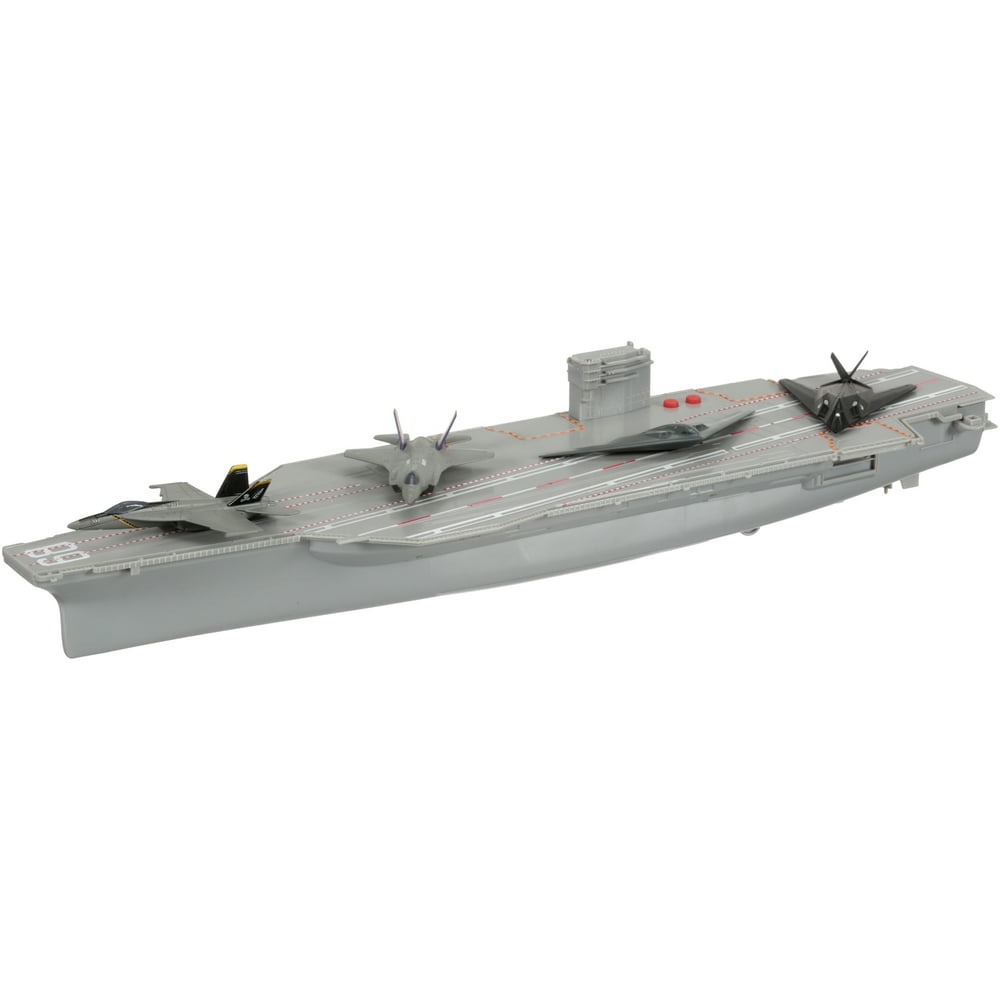 New-Ray Military Mission Aircraft Carrier Toy Warship Set 5 pc Box ...