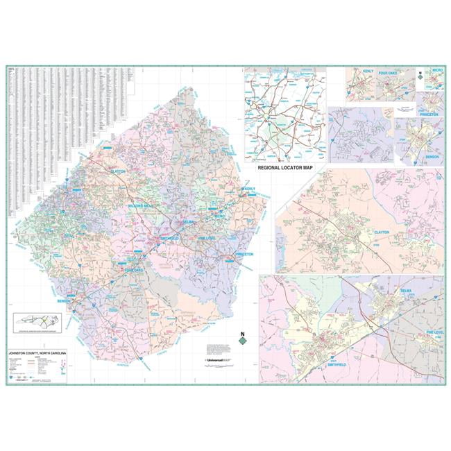Univarsal 911843214008-60x75-LAM 60 x 75 in. Johnston County, North ...