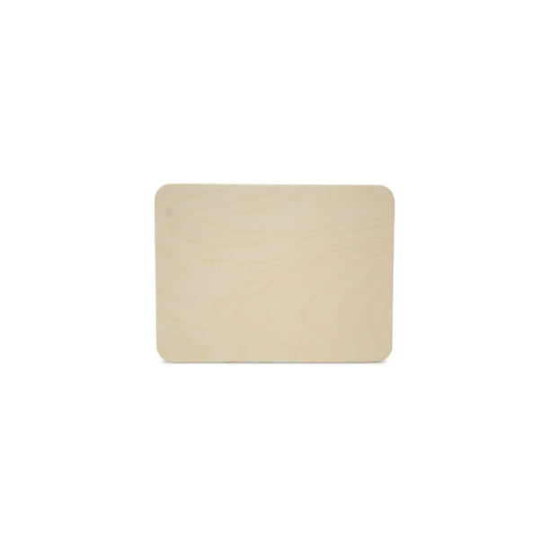 Wood Rectangle Plaque 8-inch x 6-inch, 1/4-inch Thick, Pack of 10 ...