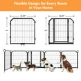 Kicctian Metal Dog Playpen, 16 Panels 24" Tall, Portable Indoor Outdoor ...