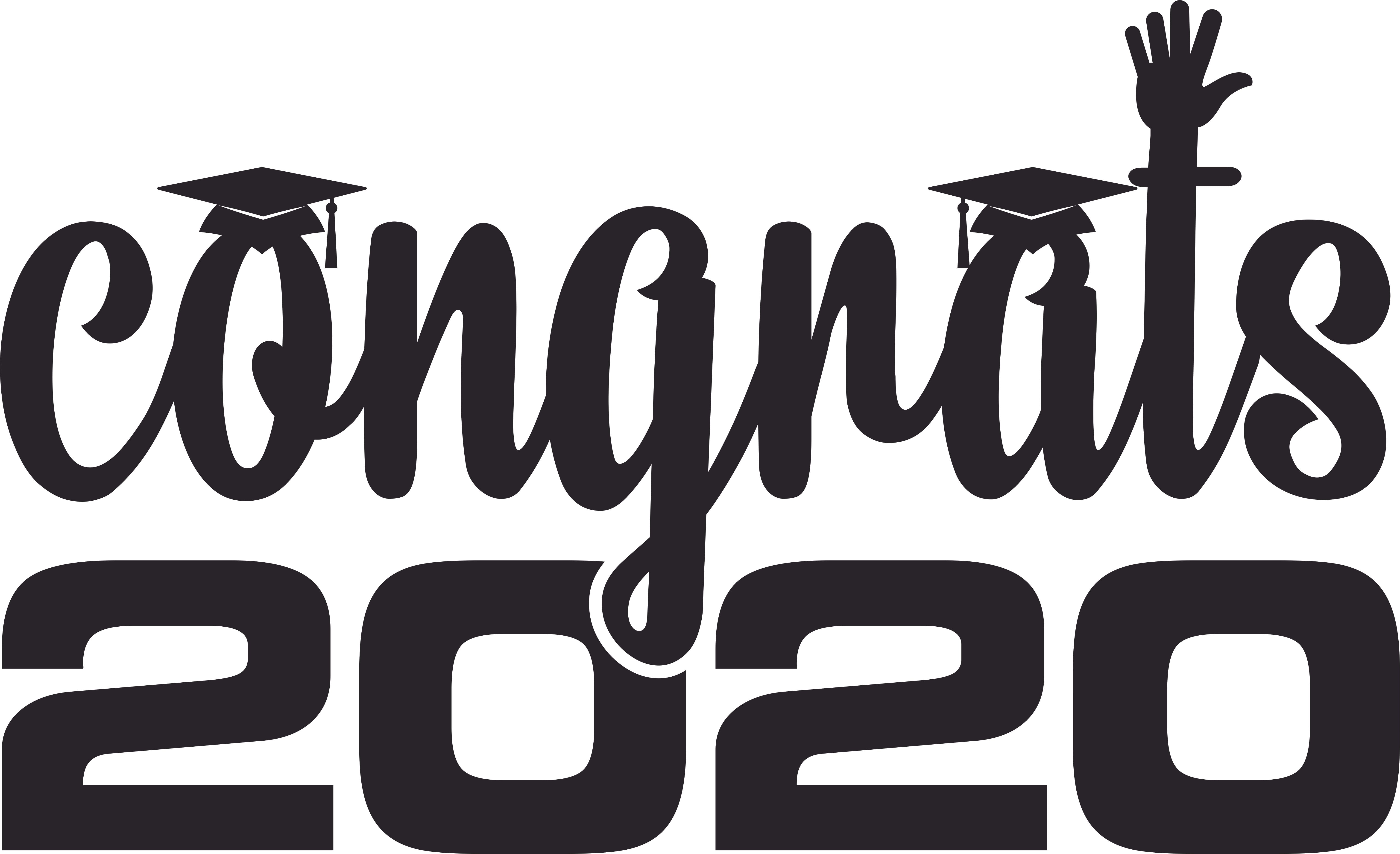 Home Wall Art Adhesive Lettering Decal Design | Congrats 2020 - Girls ...