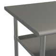 BizChair Stainless Steel 18 Gauge Work Table with 2 Undershelves - 72"W ...