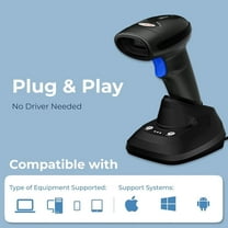 Tera Pro Industrial Wireless Barcode Scanner 2D QR 1D 2500mAh Drop ...