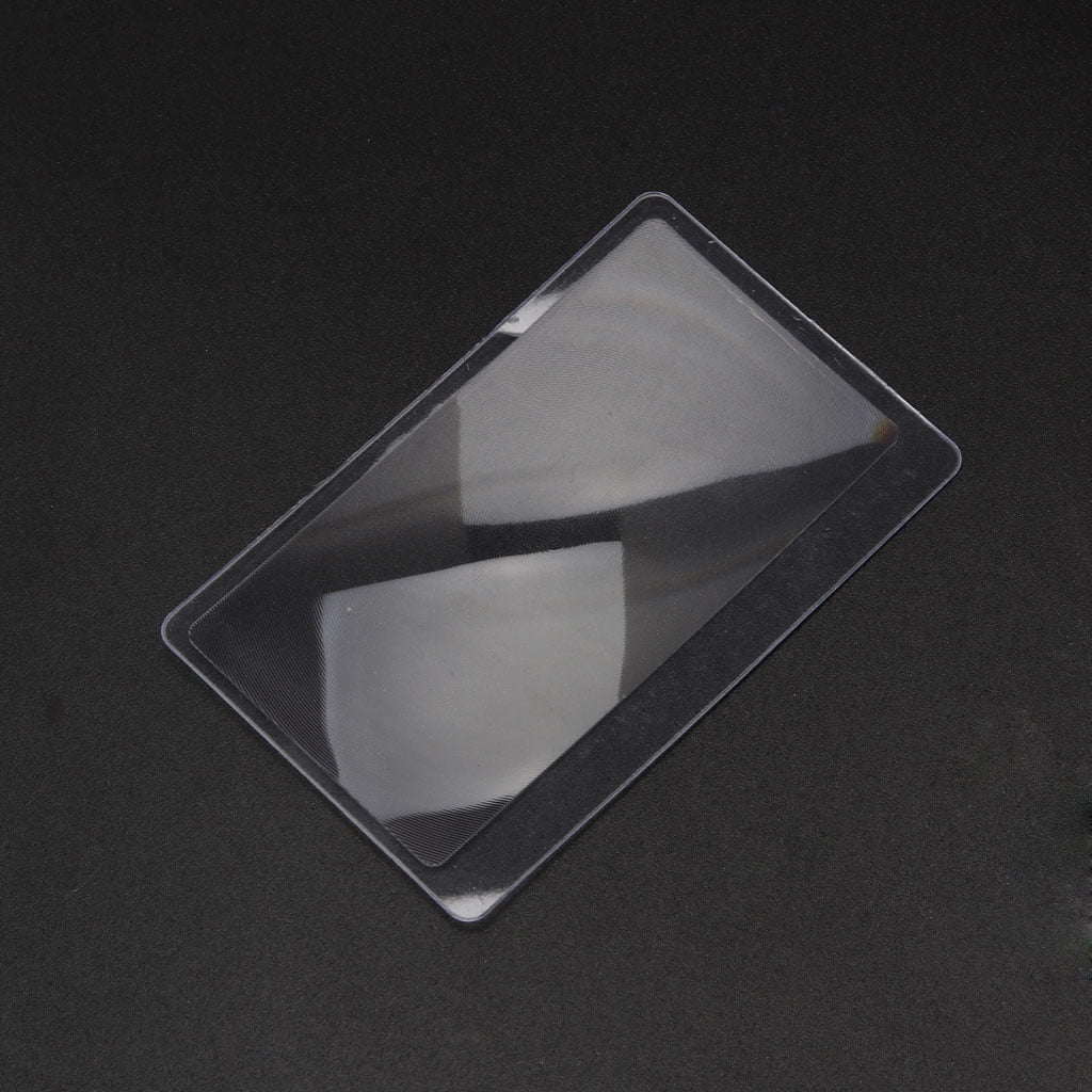 CANKER 50Pcs 3X Credit Card Magnifier Wallet Pocket Magnifying Fresnel ...