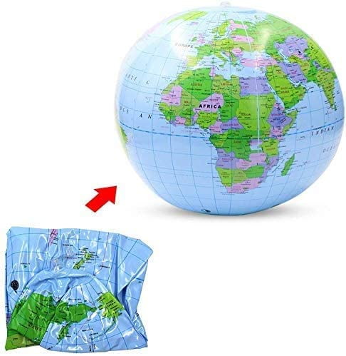 Inflatable Globe PVC World Globe Inflatable Earth Beach Ball for Beach ...
