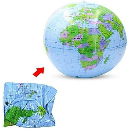 Inflatable Globe PVC World Globe Inflatable Earth Beach Ball for Beach ...