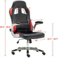 Black Home Office Swivel Adjusable Executive Gaming Chair - Walmart.com