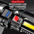 Rechargeable Led Flashlight 9 Core 4 Modes High Power Torch 18650 ...