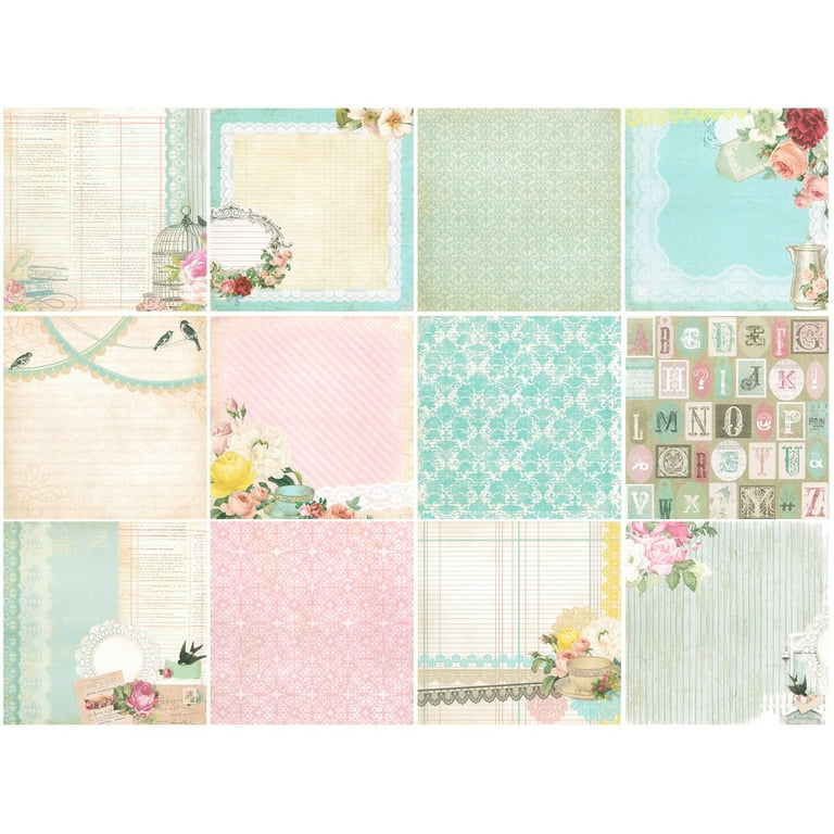Pink Vintage Scrapbook Paper