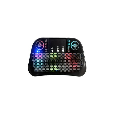 Mini I10 2.4G Wireless Colorful Marquee Backlit Mini Keyboard Air Mouse ...