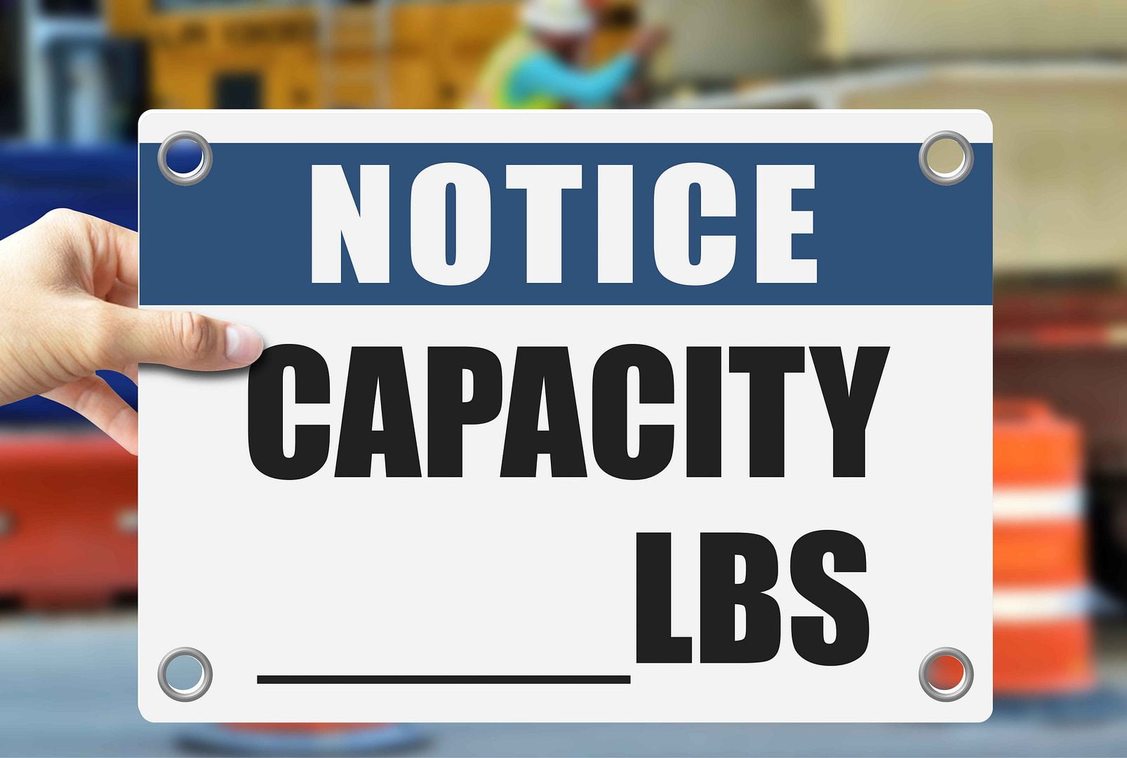 CAPACITY LBS | Warning Notice Caution Danger 3mm PVC Sign - Walmart.com