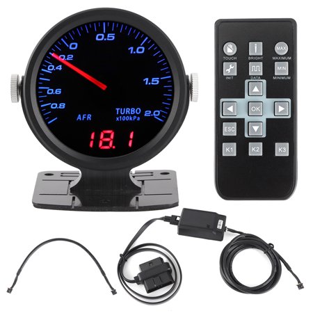 Fosa 60mm Touching 17 Color OBD2 Dual Function Turbo Boost Pressure ...