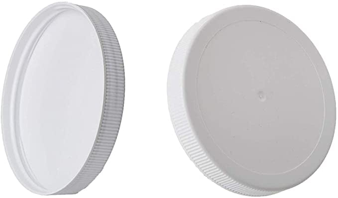 Aquanation - White Plastic Lids for 1 Gallon Wide Mouth Glass Jars ...