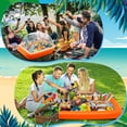 4 Pcs Inflatable Ice Tray Serving Bar Buffet Set 2 Pcs Food Umbrella ...