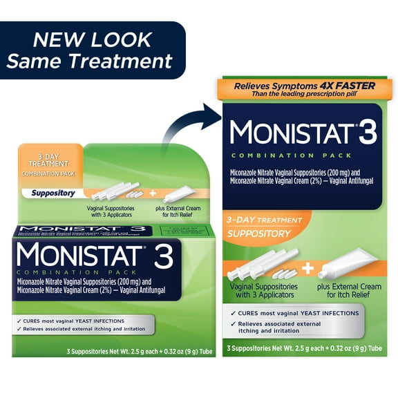 Monistat 1-Day Yeast Infection Treatment | Ovule + Itch Cream ...