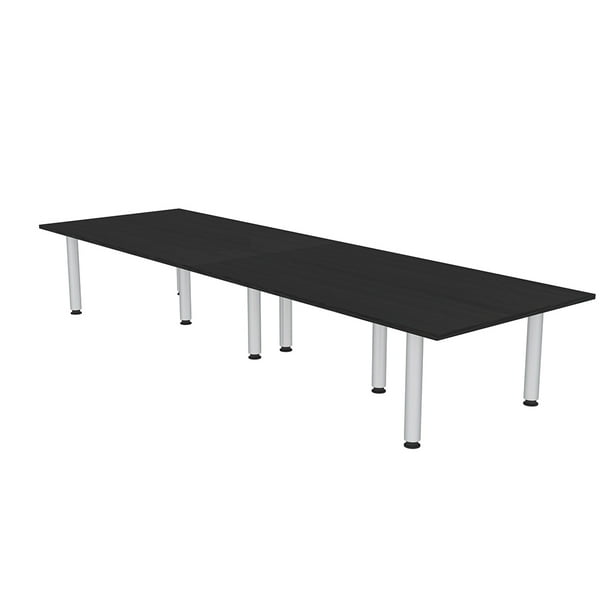 12 Person Rectangular Conference Table Power And Data Units Post Legs ...