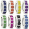 1000Pcs Colored Round Dots 13mm Small Dots Sticker Adhesive Round Label ...