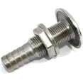 316 Stainless Steel Thru-Hull Fitting, w/Nut & Custom Gasket, Corrosion ...
