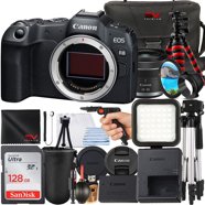Canon EOS R8 Camera, 24.2MP, 4K60p, RF 24-50mm Lens, 2x32GB Cards, LED ...