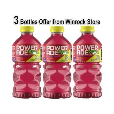 POWERADE Sports Drink, Mountain Berry Blast, 20 fl oz Bottles, 24 Pack ...