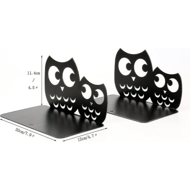 Pair Of Non-slip Metal Bookends For Children - Bookends In The Shape Of ...