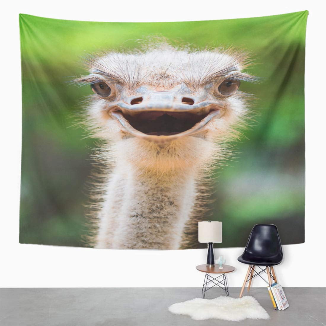 Ostrich Face Art