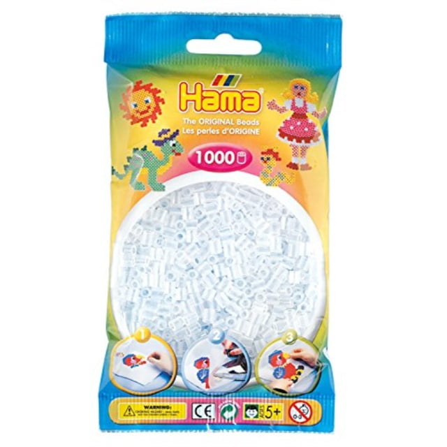 hama beads - clear (1000 midi beads) - Walmart.com