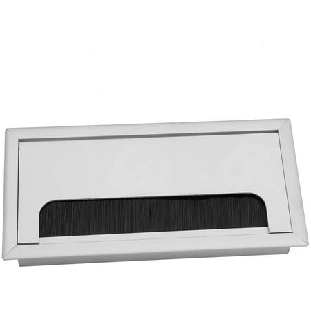 Square Flush Mount Aluminum Cable Hole Cover Desk Computer Wire Cable ...