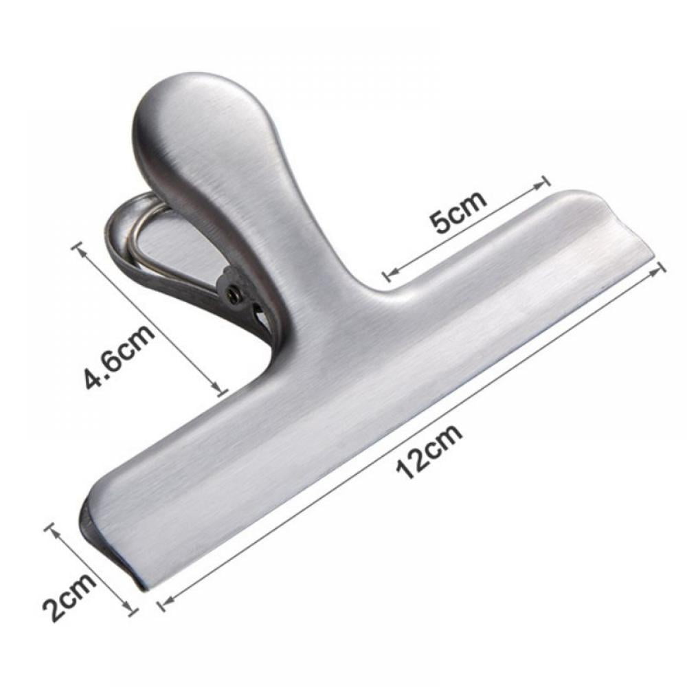 4Pcs Stainless Steel Chip Clips, Chip Bag Clips Heavy Duty Food Clips ...