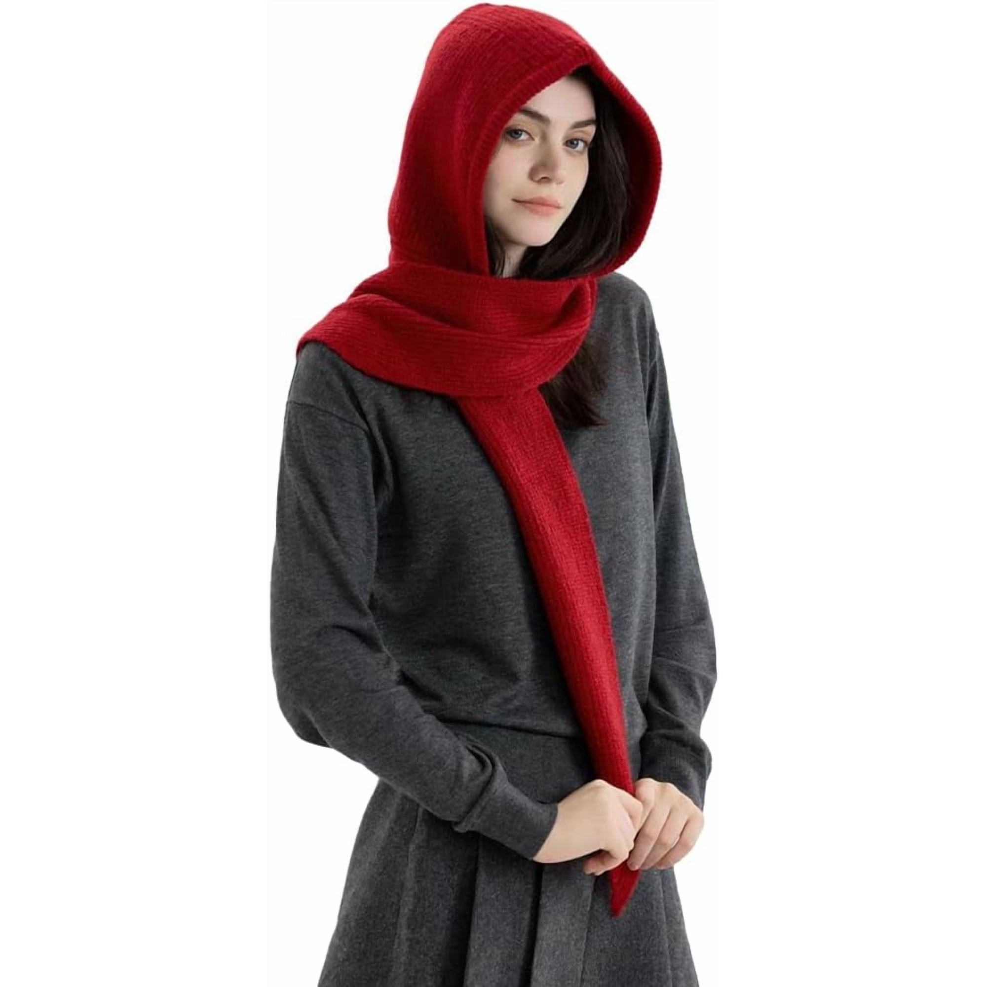 Click here for Nobrand Womens Knitted Two-Way Hat And Scarf  Wint... prices