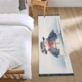 72x23.5 Runner Rug Non Slip Washable Adorable and Happy Snowman Soft ...