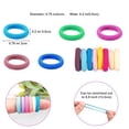 350 PCS Multicolor Cotton Hair Ties – Small Hair Elastics, No Crease ...